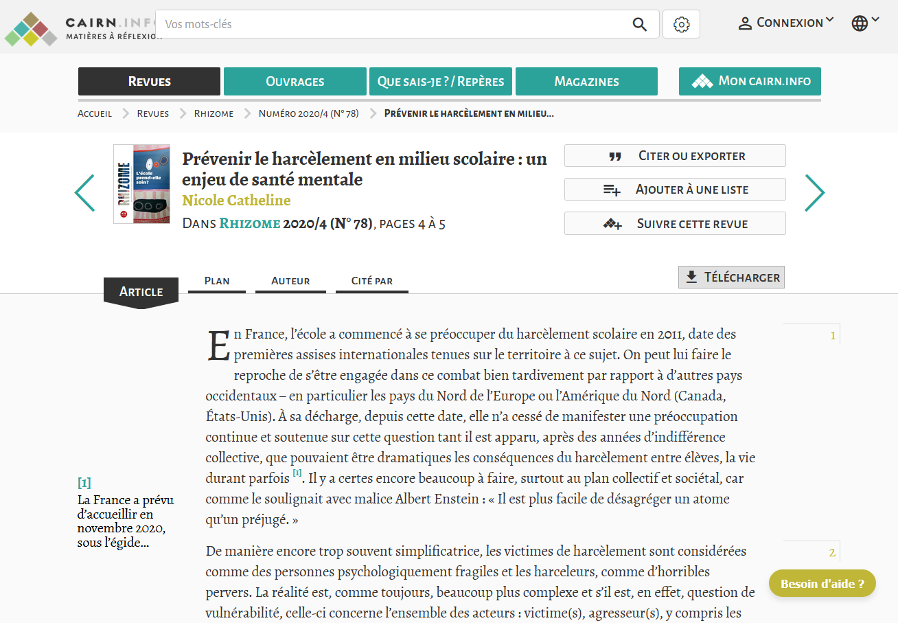 C'est quoi le harcèlement scolaire ? | CVM