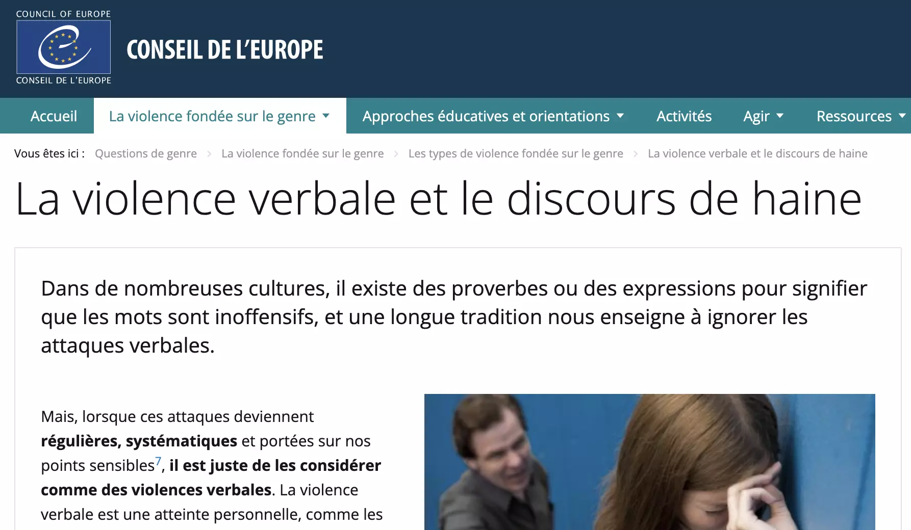 C'est quoi les violences verbales ? | CVM