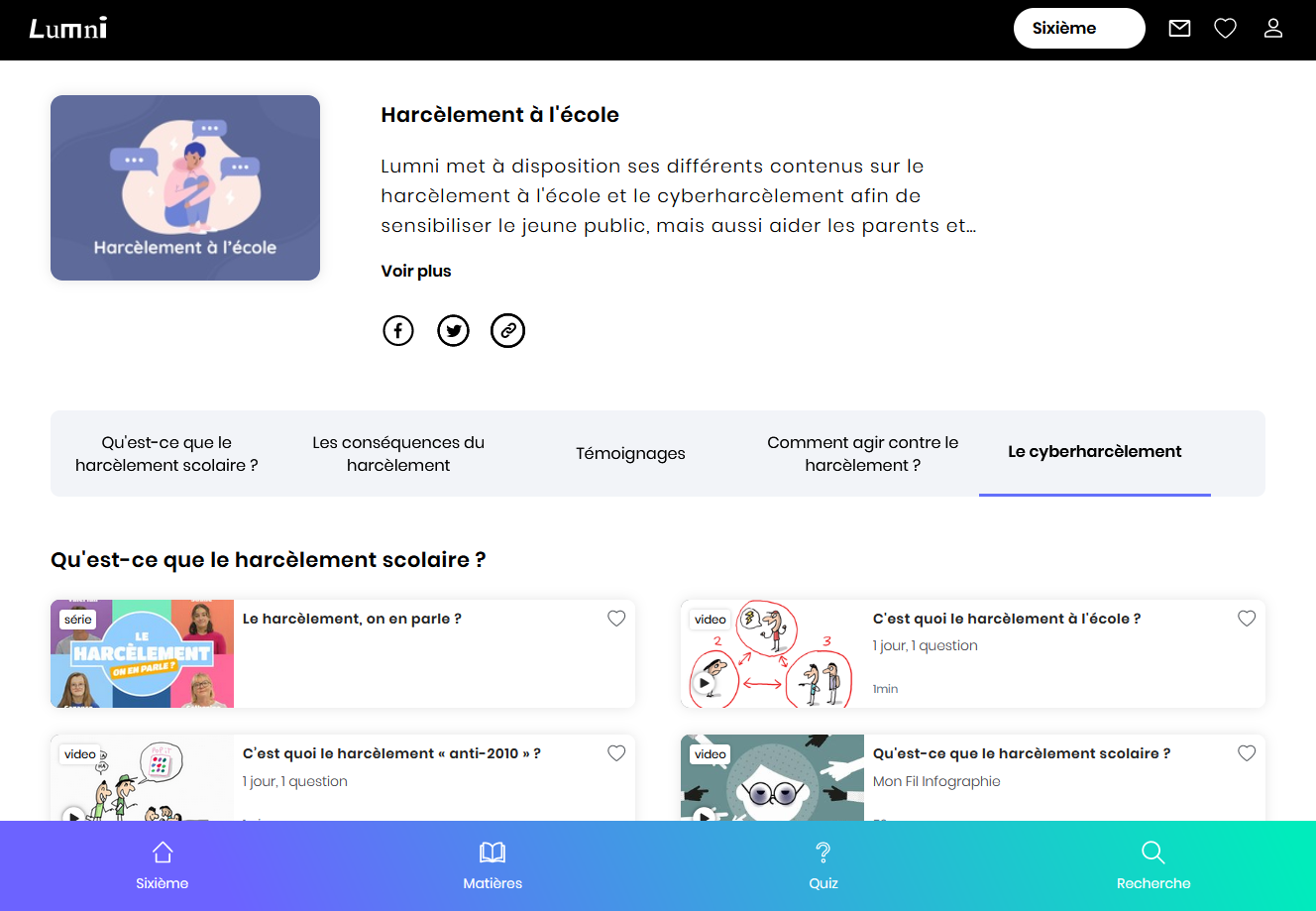 C'est quoi le harcèlement scolaire ? | CVM