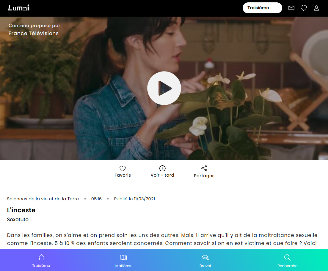 C'est quoi l'inceste ? | CVM